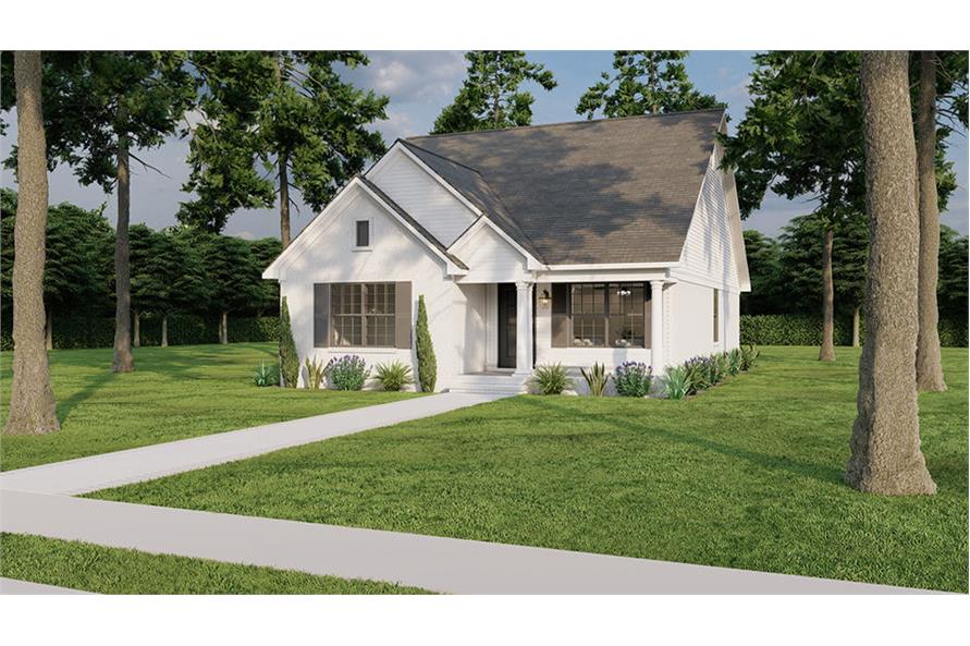 Small Country Floor Plan - 3 Bed, 2 Bath, 1250 Sq Ft - #193-1282