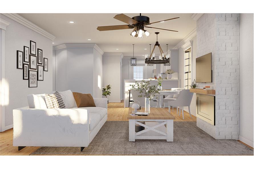 Small Country Floor Plan - 3 Bed, 2 Bath, 1250 Sq Ft - #193-1282