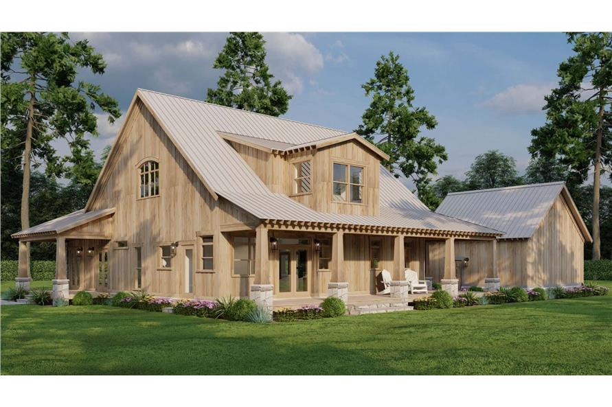 Rustic Home Plan - 3 Bedrms, 2.5 Baths - 2349 Sq Ft - #193-1309