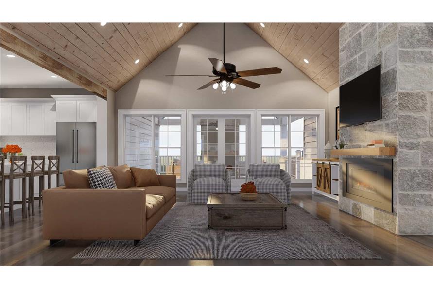 Farmhouse House Plan - 4 Bedrms, 2.5 Baths - 2552 Sq Ft - #193-1318