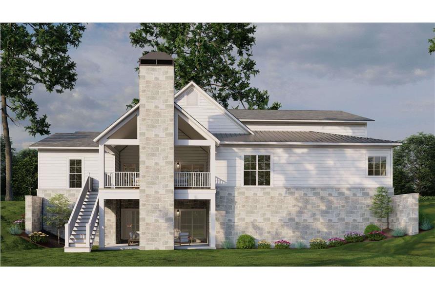 Farmhouse House Plan - 4 Bedrms, 2.5 Baths - 2552 Sq Ft - #193-1318