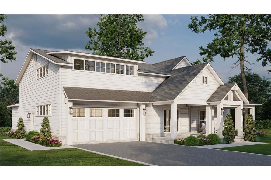 Farmhouse House Plan - 4 Bedrms, 2.5 Baths - 2552 Sq Ft - #193-1318