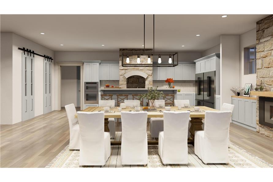 Farmhouse Home Plan - 4 Bedrms, 3.5 Baths - 5178 Sq Ft - #193-1319