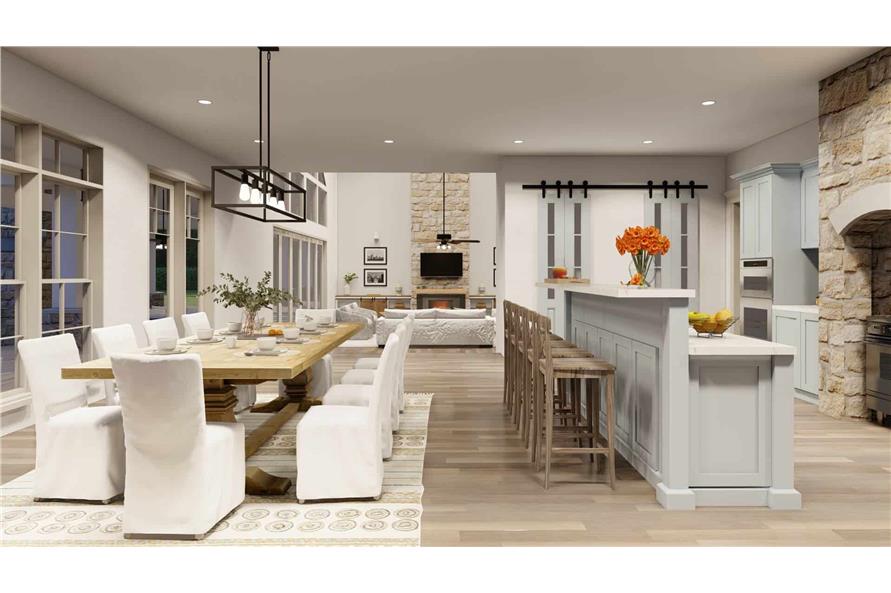 Farmhouse Home Plan - 4 Bedrms, 3.5 Baths - 5178 Sq Ft - #193-1319