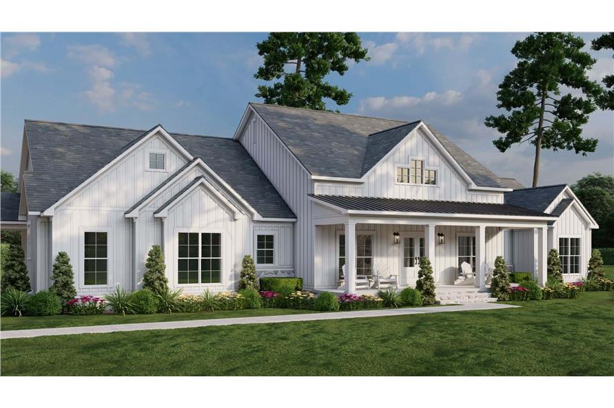 Modern Farmhouse House Plan - 4 Bedrms, 3 Baths - 2663 Sq Ft - #193-1322