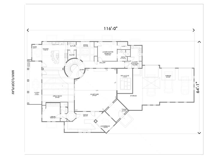 4 Bedrm, 4590 Sq Ft Luxury House Plan #194-1012