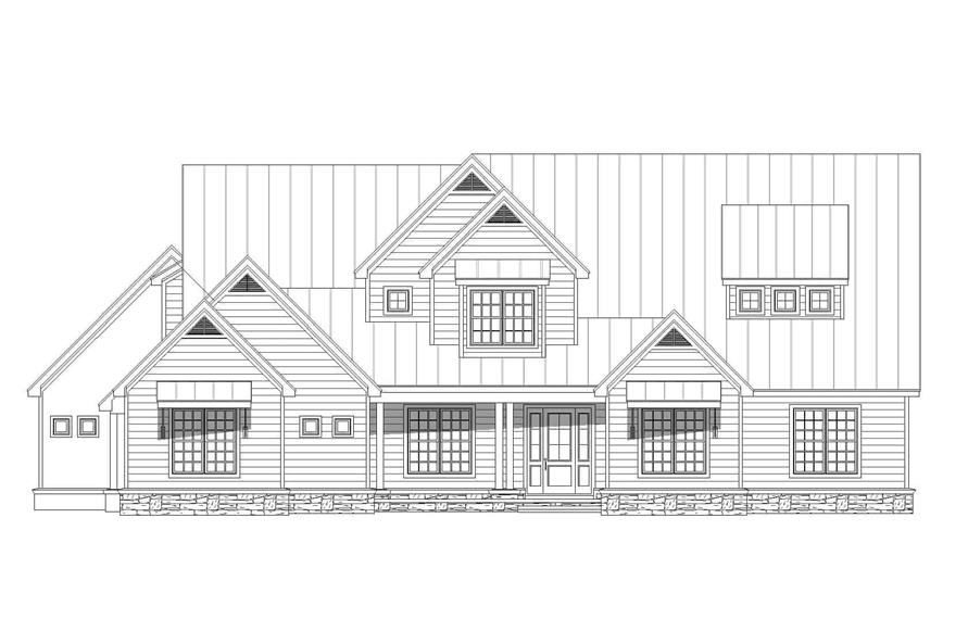 Modern Farmhouse - 6 Bedrms, 4.5 Baths - 5400 Sq Ft - House Plan #196-1272