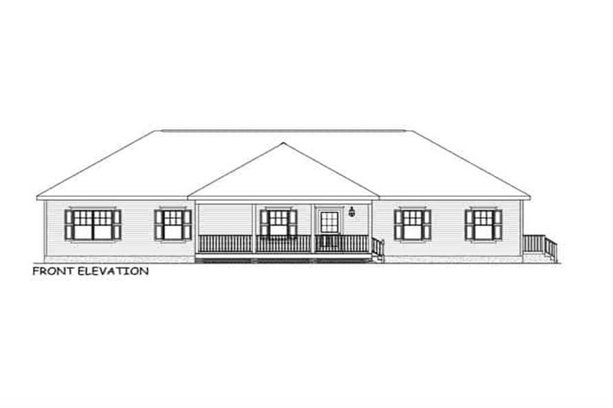 Ranch Home Plan - 3 Bedrms, 2.5 Baths - 1480 Sq Ft - #200-1064