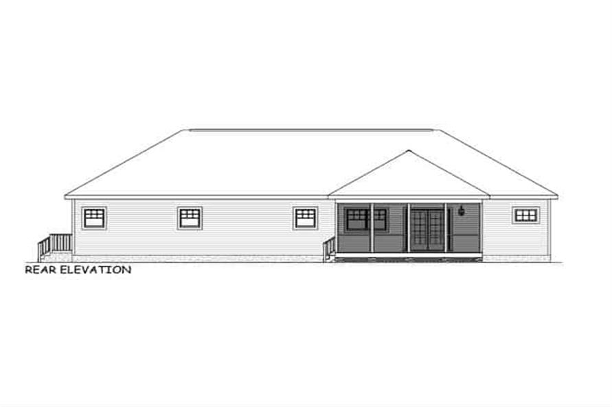 Ranch Home Plan - 3 Bedrms, 2.5 Baths - 1480 Sq Ft - #200-1064