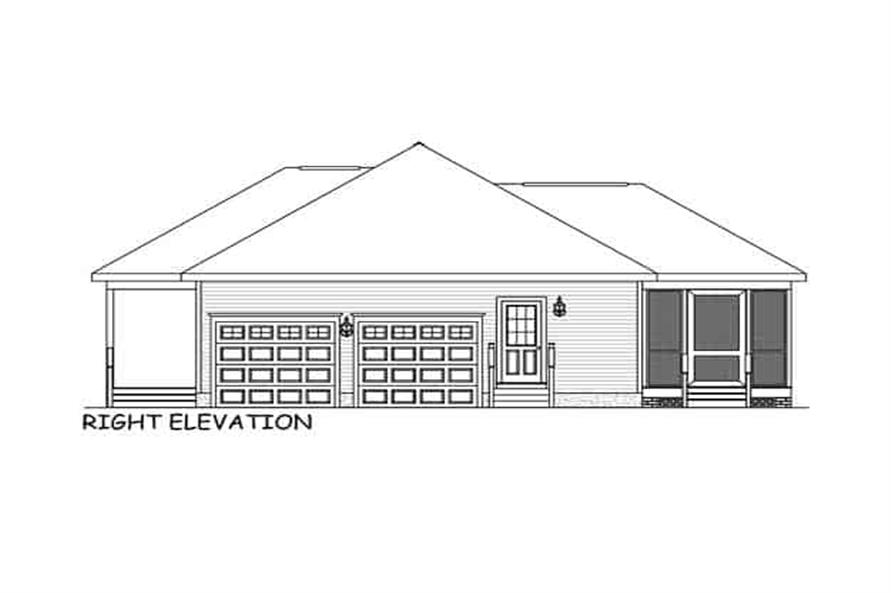 Ranch Home Plan - 3 Bedrms, 2.5 Baths - 1480 Sq Ft - #200-1064
