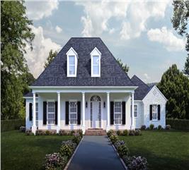 Contemporary Ranch Home - 4 Bedrms, 2 Baths - 1875 Sq Ft - Plan #204-1021