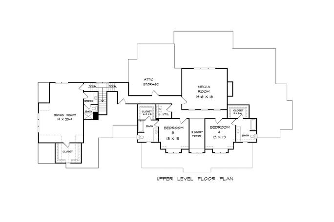Traditional House Plan - 4 Bedrms, 4.5 Baths - 3866 Sq Ft - #213-1011