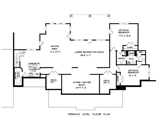 Traditional House Plan - 4 Bedrms, 4.5 Baths - 3866 Sq Ft - #213-1011