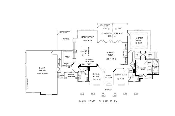 Traditional House Plan - 4 Bedrms, 4.5 Baths - 3866 Sq Ft - #213-1011