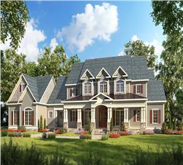 Traditional House Plan - 4 Bedrms, 4.5 Baths - 3866 Sq Ft - #213-1011
