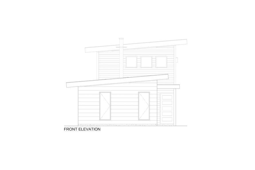 Modern Home Plan - 1 Bedrms, 1 Baths - 665 Sq Ft - #216-1002