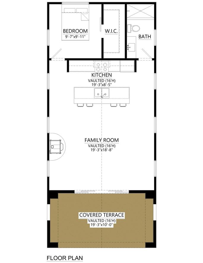 700 Sq Ft Tiny House Floor Plans 2 Bedroom Small House Plan | 700 Sqft