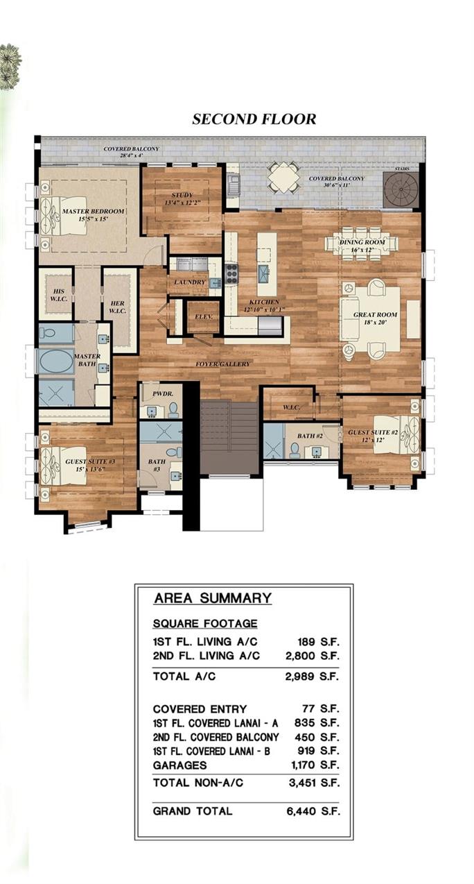 Contemporary House Plan - 3 Bedrms, 3.5 Baths - 2989 Sq Ft - #219-1011