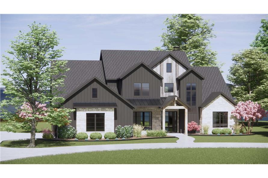 French House Plan - 4 Bedrms, 3.5 Baths - 3880 Sq Ft - #220-1006