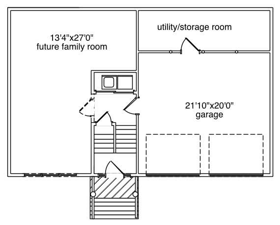 Multi-Level - Small Home with 3 Bedrms, 1777 Sq Ft | Plan #110-1185