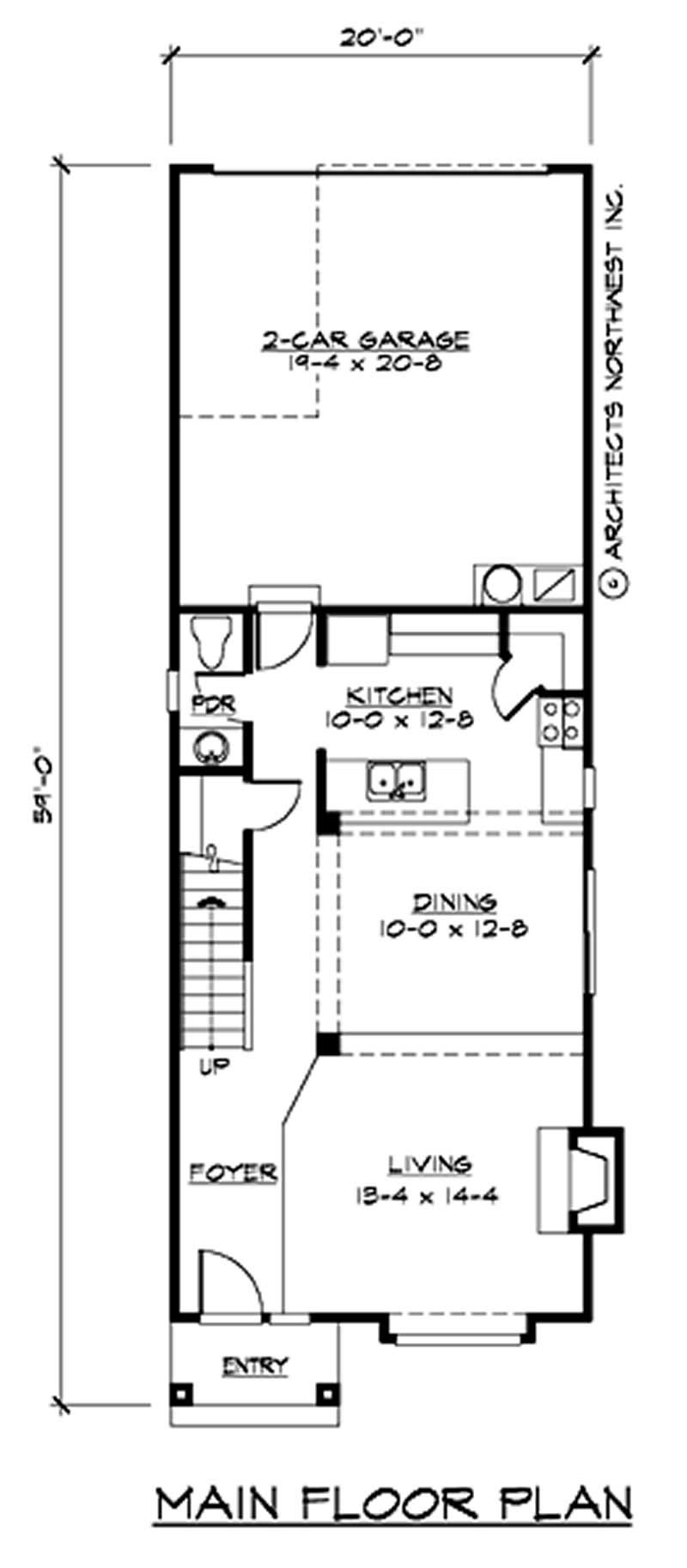 Traditional, Multi-Level House Plans - Home Design CD-M1675A2R-0 # 14618