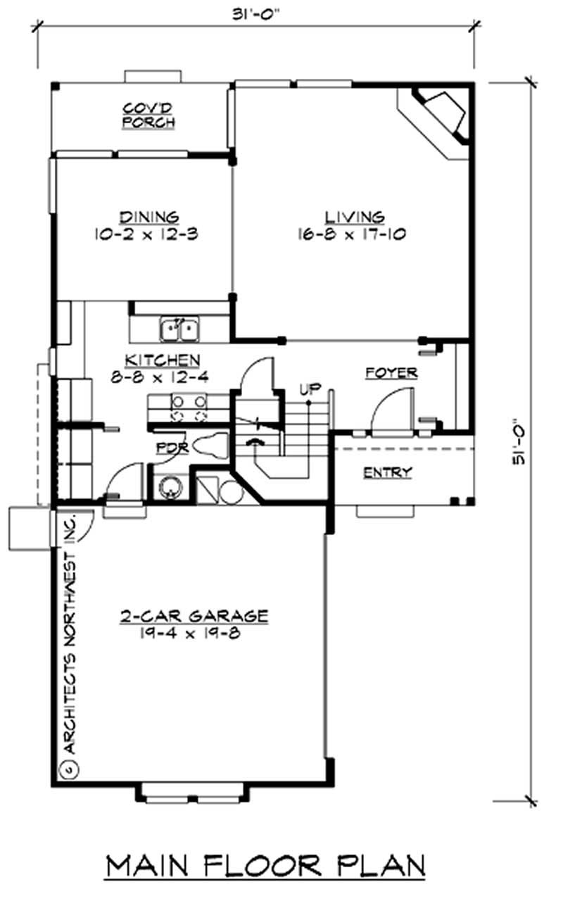 Traditional, Multi-Level House Plans - Home Design CD-M1528B2S-0 # 14609