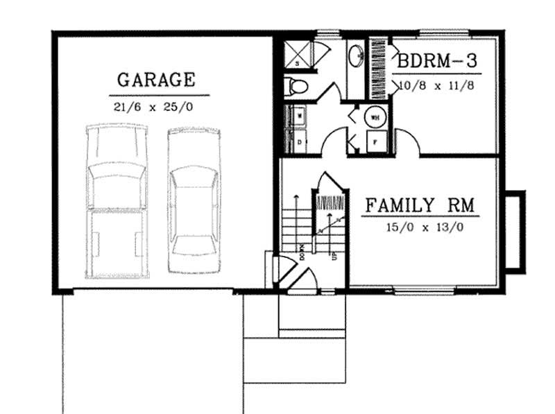 3 Bedrm, 983 Sq Ft Ranch House Plan #119-1186