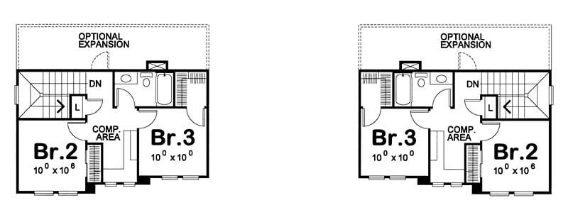 Multi-Family Plan #120-1598 : 3 Bedroom, 1699 Sq Ft Multi-Unit ...