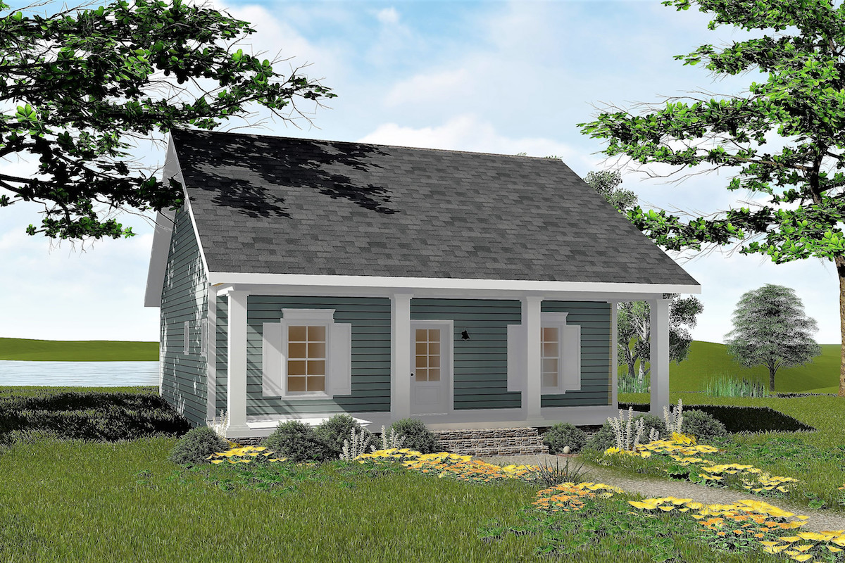 Ranch Style House - 2 Bedrms, 2 Baths - 1120 Sq Ft - Plan #123-1117