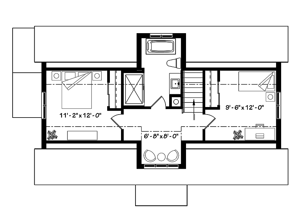 Transitional Floor Plan - 3 Bedrms, 2.5 Baths - 1587 Sq Ft - #126-1832