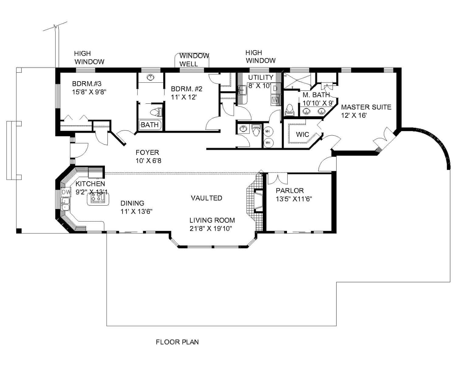 Concrete Block/ ICF Design Home - 3 Bdrm, 2.5 Bath, 2212 Sq Ft - Plan ...