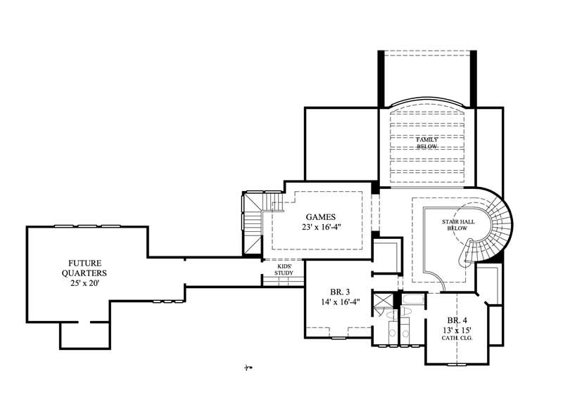 5400 Sq Ft Luxury Country Manor House Plan #134-1351: 4 Bedrooms