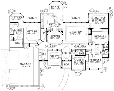 Texas Country Home Plan – Four Bedrooms | Plan #136-1002