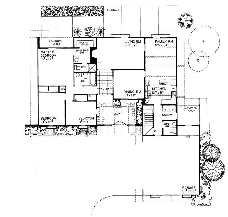 Southwest House Plans - Home Design HW-2677 # 17598