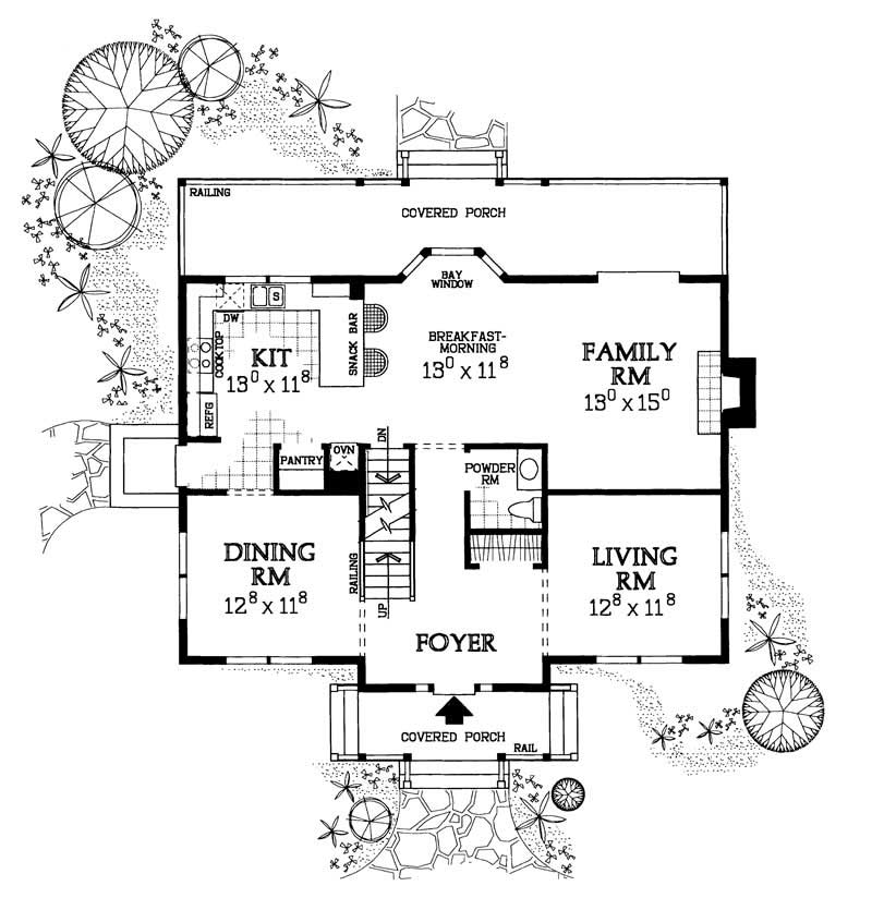 Country House Plans - Home Design HW-5512 # 17916