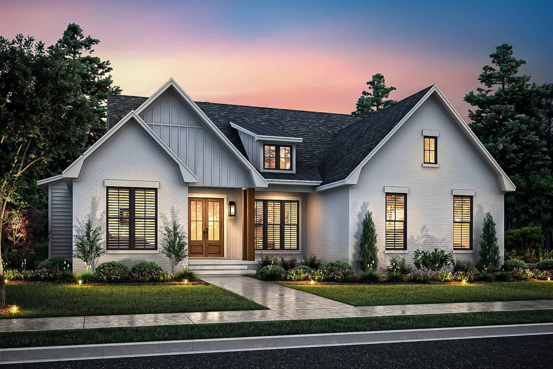 Ranch, 4-Bedrooms Home Plans