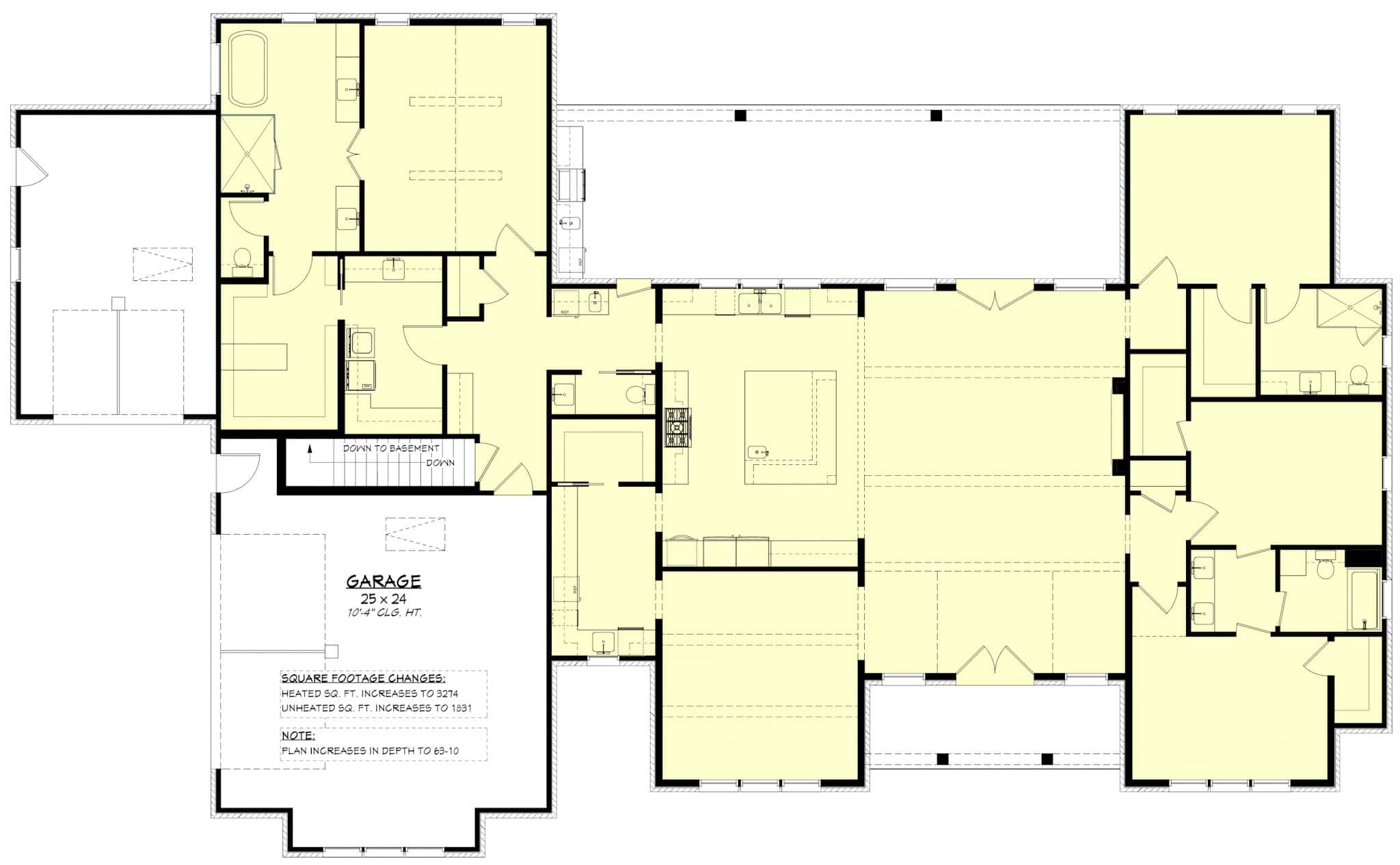 Transitional Floor Plan - 4 Bedrms, 3.5 Baths - 3250 Sq Ft - #142-1557