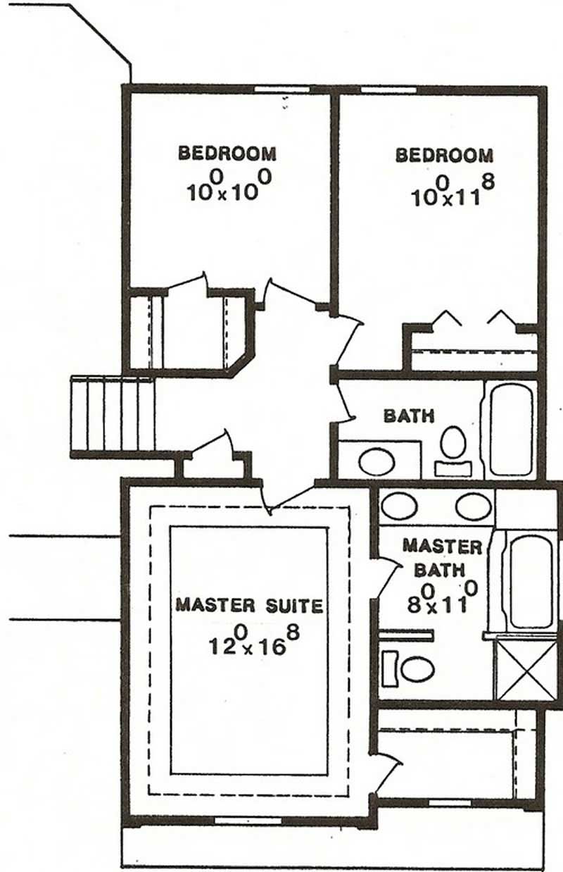 Multi-Level House - 4 Bedrms, 3 Baths - 1681 Sq Ft - Plan #147-1018