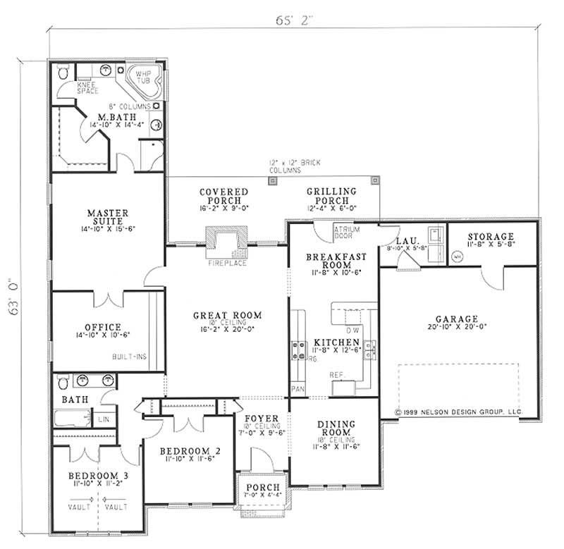 Traditional, Southern, French House Plans - Home Design Hickory Place ...