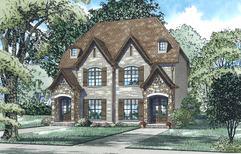 Multi-Family (5 Units) Plan with 1 Bed, 517-600 Sq Ft Per Unit