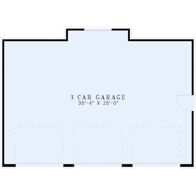Garage with 3-Car, 887 Sq Ft | Plan #153-2130