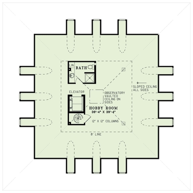 Colonial Home Plan - 5 Bedrms, 5.5 Baths - 7433 Sq Ft - #153-2134