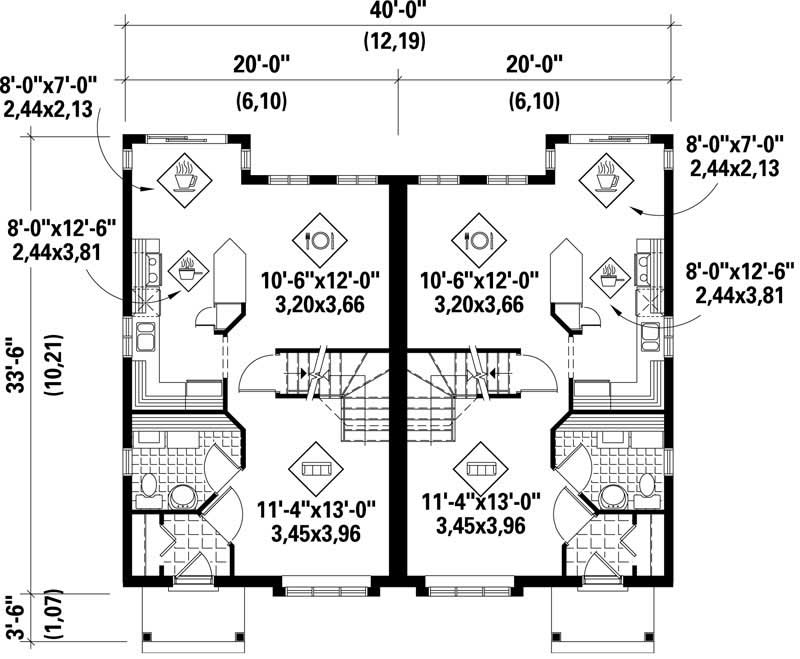 Multi-Unit House Plans - Home Design PI-32103 # 17882
