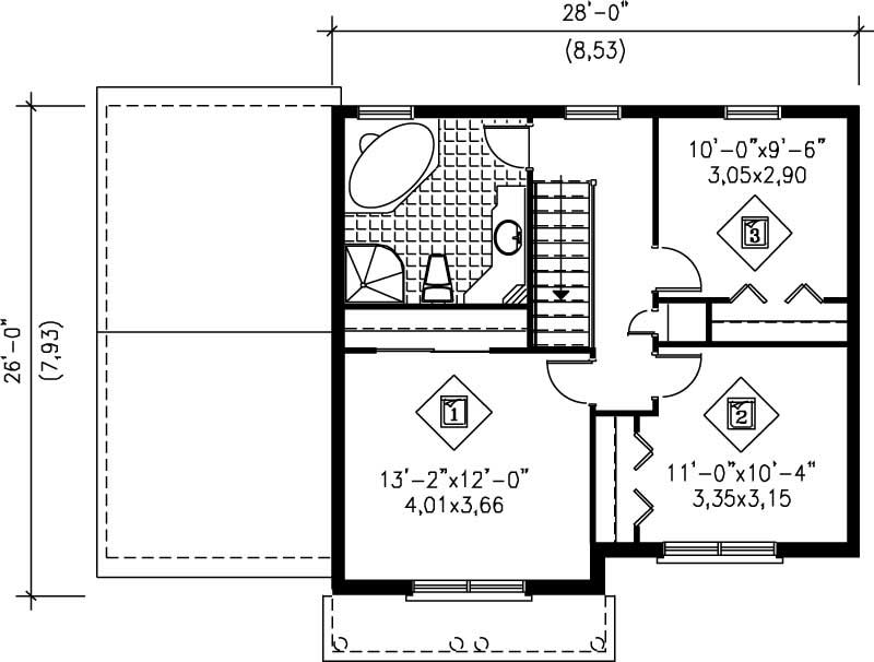Multi-Level House Plans - Home Design PI-20388 # 12914