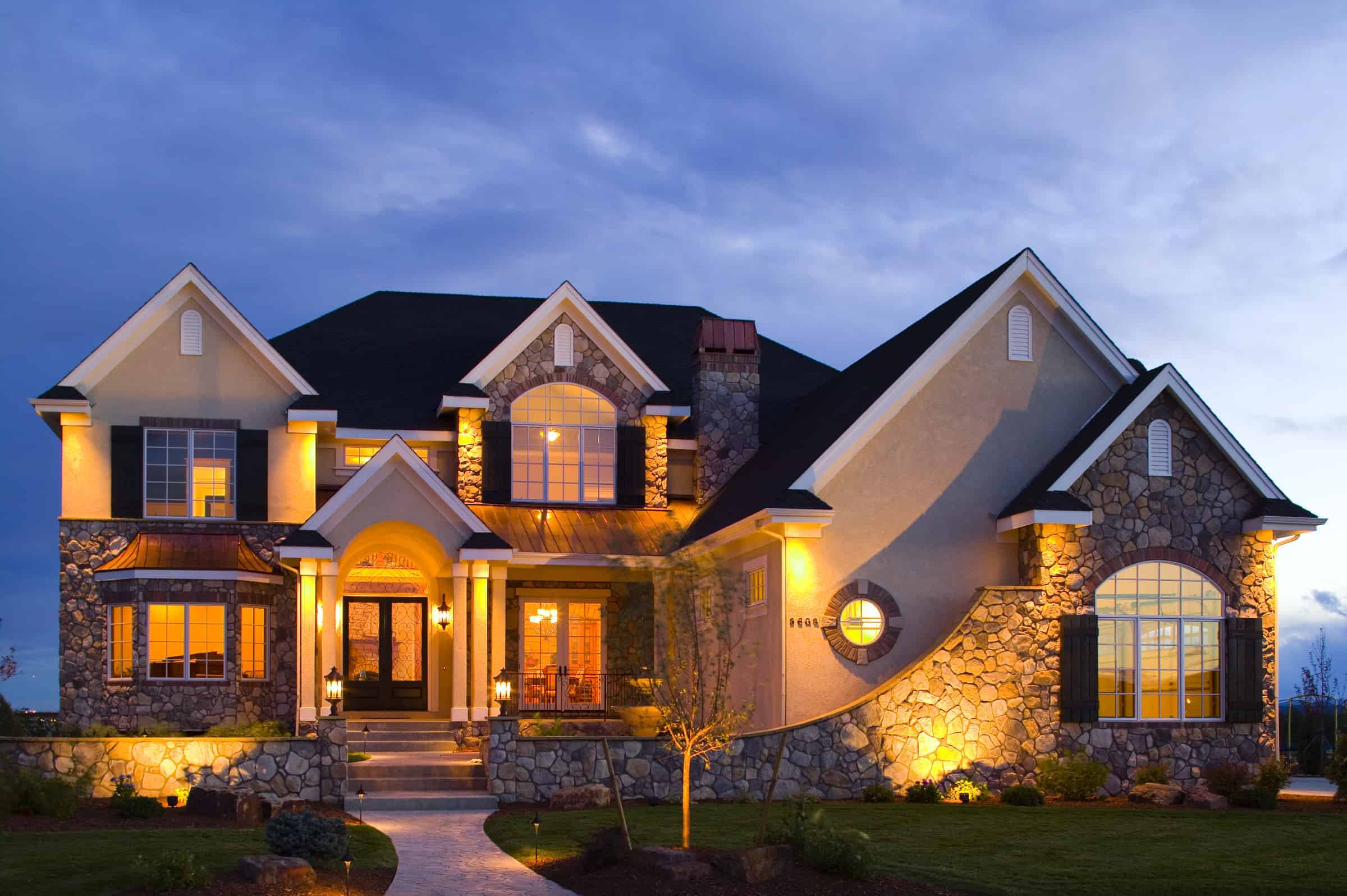 European Country House Plan - 5 Bed, 4.5 Bath - 6403 Sq Ft - #161-1030
