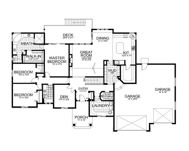 Craftsman House Plan - 4 Bedrms, 2.5 Baths - 2531 Sq Ft - #162-1114