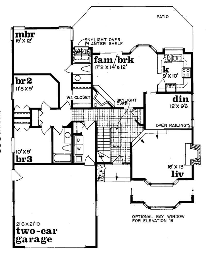 Traditional, Ranch House Plans - Home Design sea041 # 7045