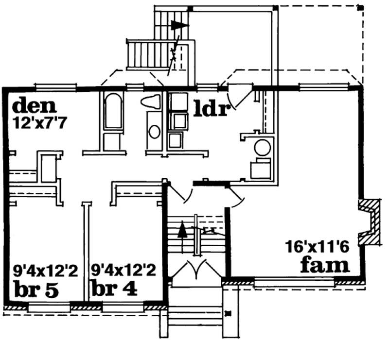 Traditional House Plans - Home Design sea065 # 7067