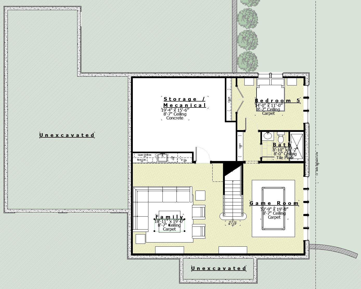 Country House Plan - 5 Bedrms, 4.5 Baths - 4239 Sq Ft - #168-1153