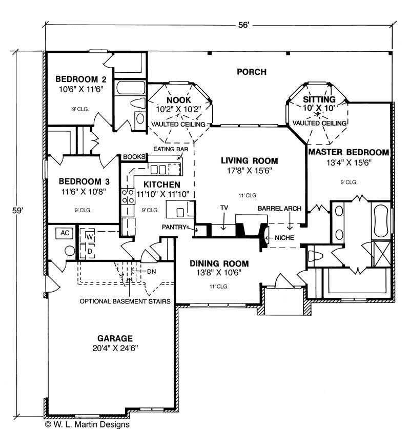 Traditional House Plans - Home Design Warren # 5354